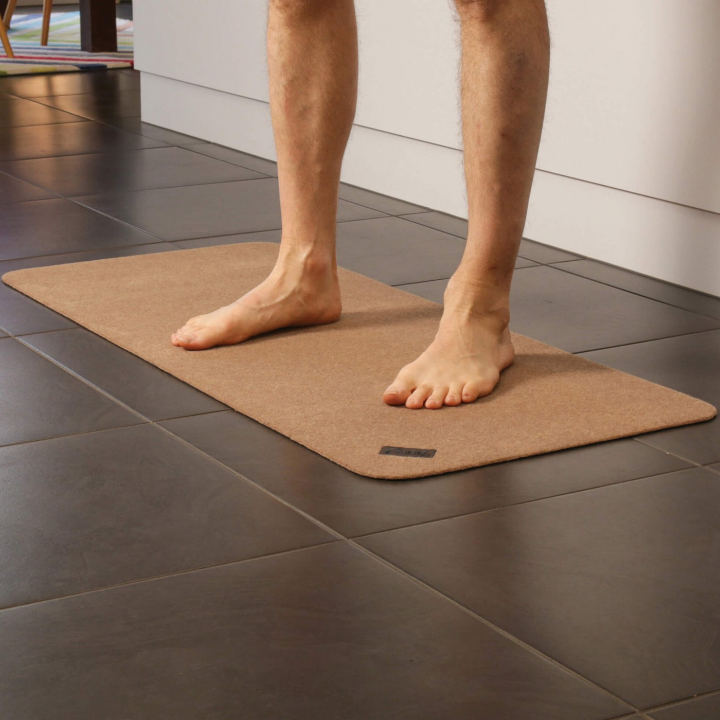 Anti-Slip Floor Mat Mid Runner - Pebble